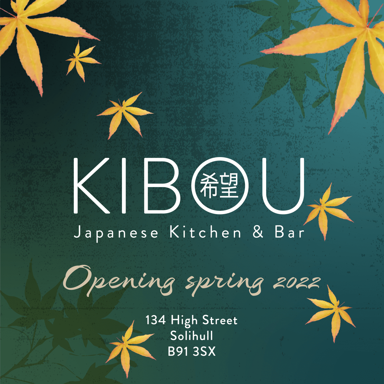 KIBOU comes to Solihull... | Kibou